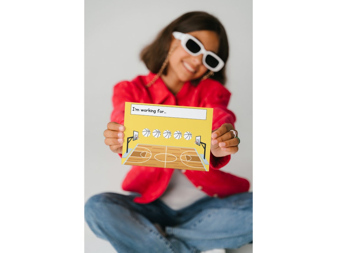 Basketball Token Board Reward Chart Basketball Token Economy Classroom ...