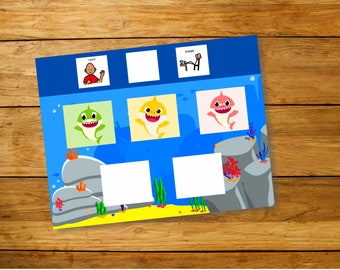 Baby Shark Learning Board Printable - Etsy