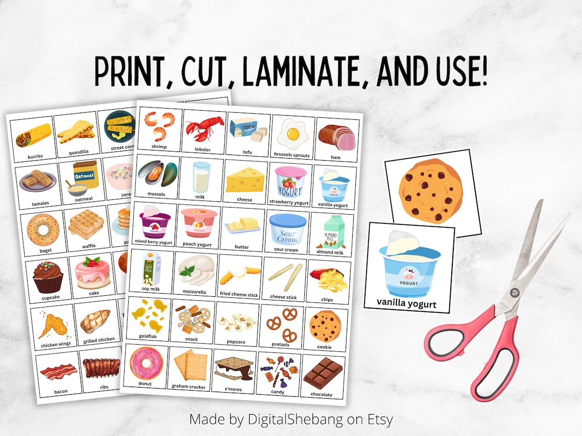 Food & Drink PECS Icons, Food Pecs Communication Cards, Nonverbal ...