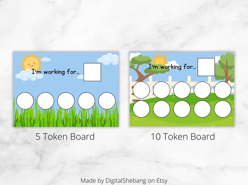 Flower Token Board, Reward Chart (digital Download) - Etsy