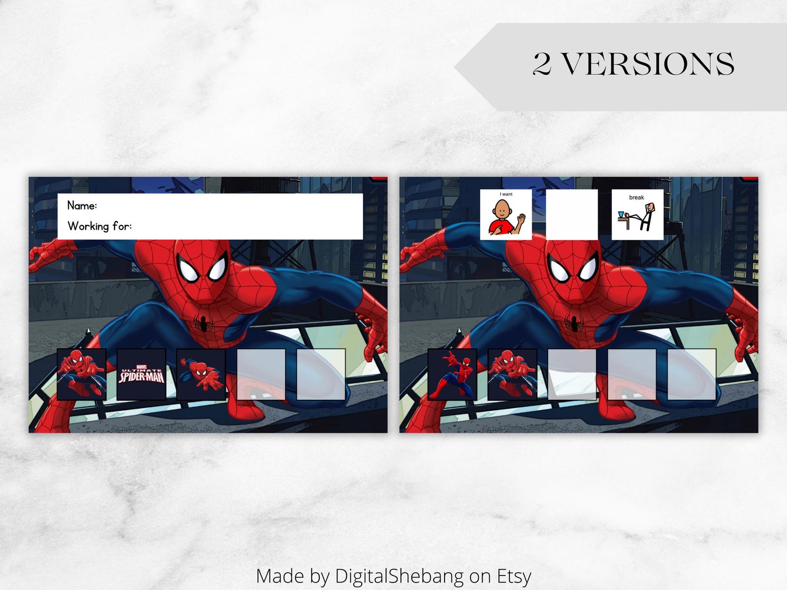 Spiderman Token Board, ABA Materials & Resources, Reward Chart, ABA ...