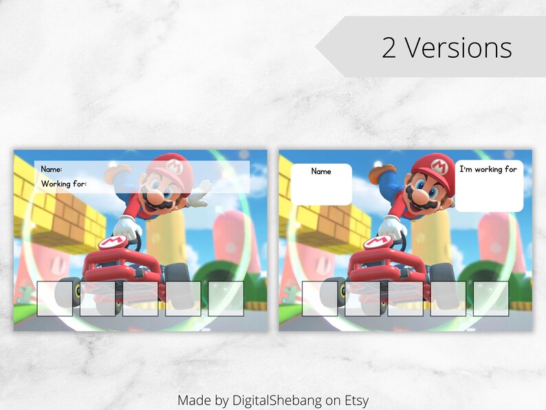 Mario Kart Token Board, Token System, ABA Visual, Resources ABA ...