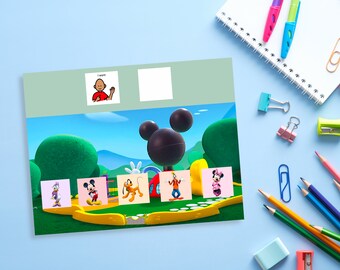 Mickey Mouse Learning Board - Etsy Australia