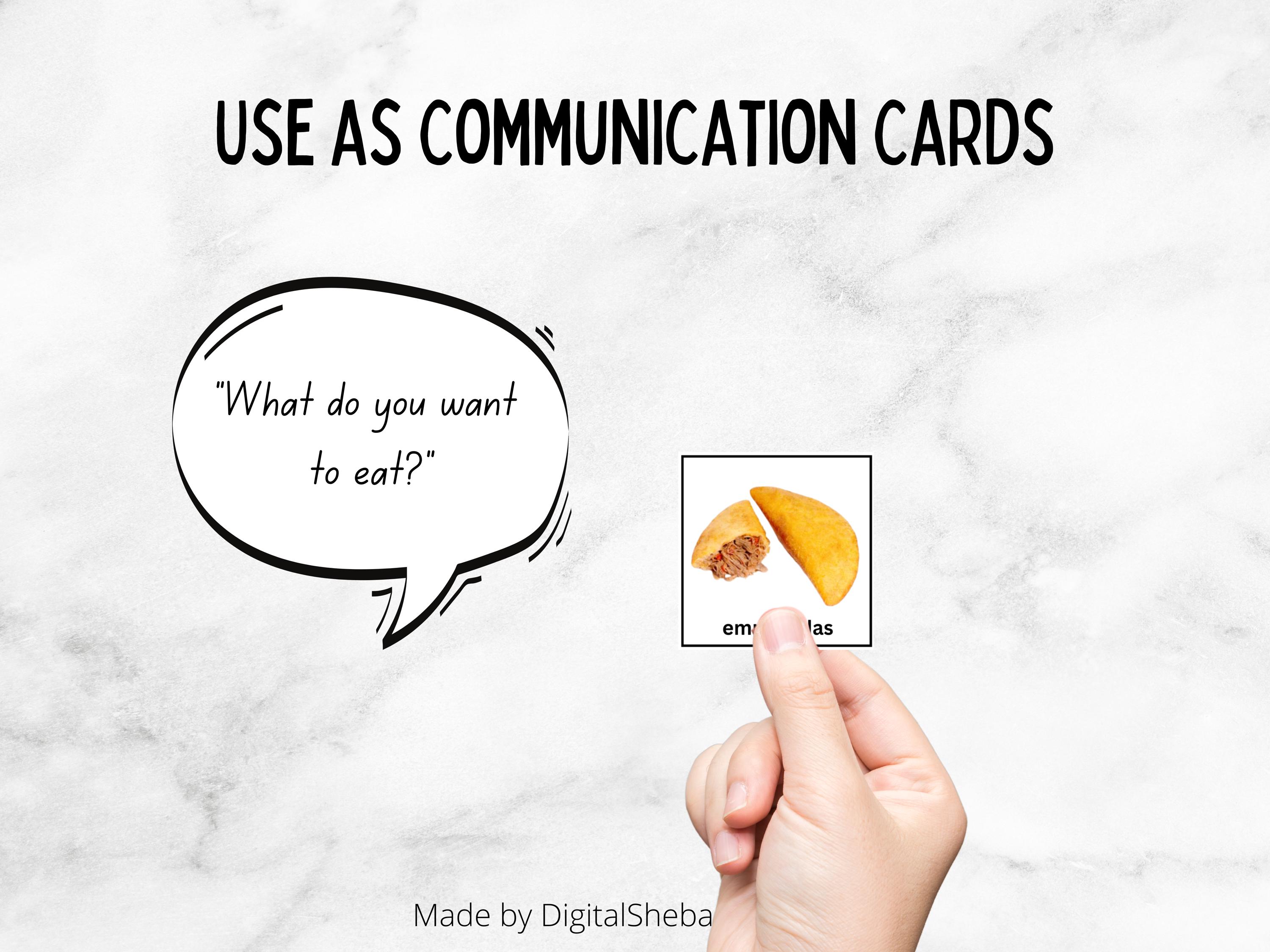 Hispanic Food & Drink PECS Icons, Food Pecs Communication Cards ...