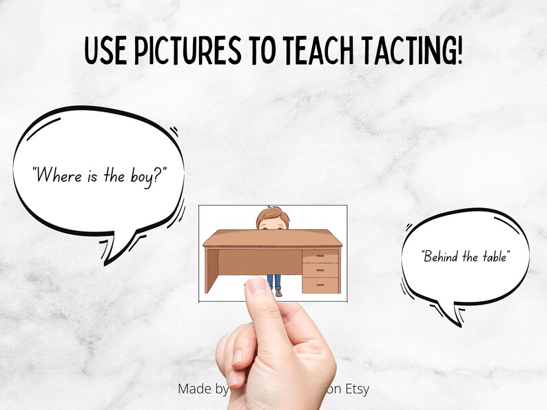 VB-MAPP Preposition, Tact Preposition, ABA Materials & Flashcards ...
