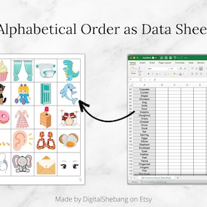 VBMAPP 300 Common Nouns Set 2, Cartoon Printable Flashcards, ABA ...