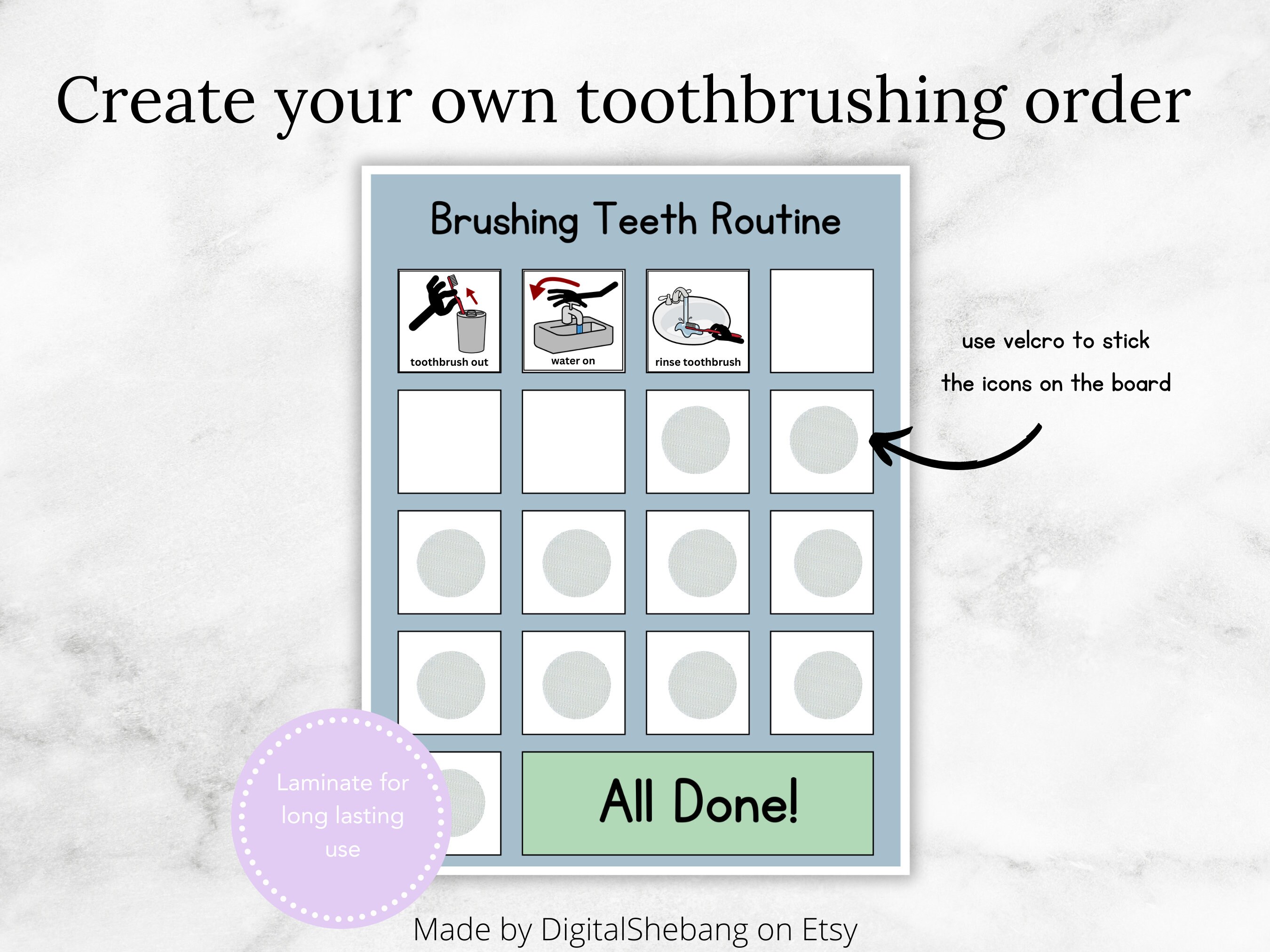 Tooth Brushing Visual, Brushing Teeth TA, Printable Task Analysis for ...