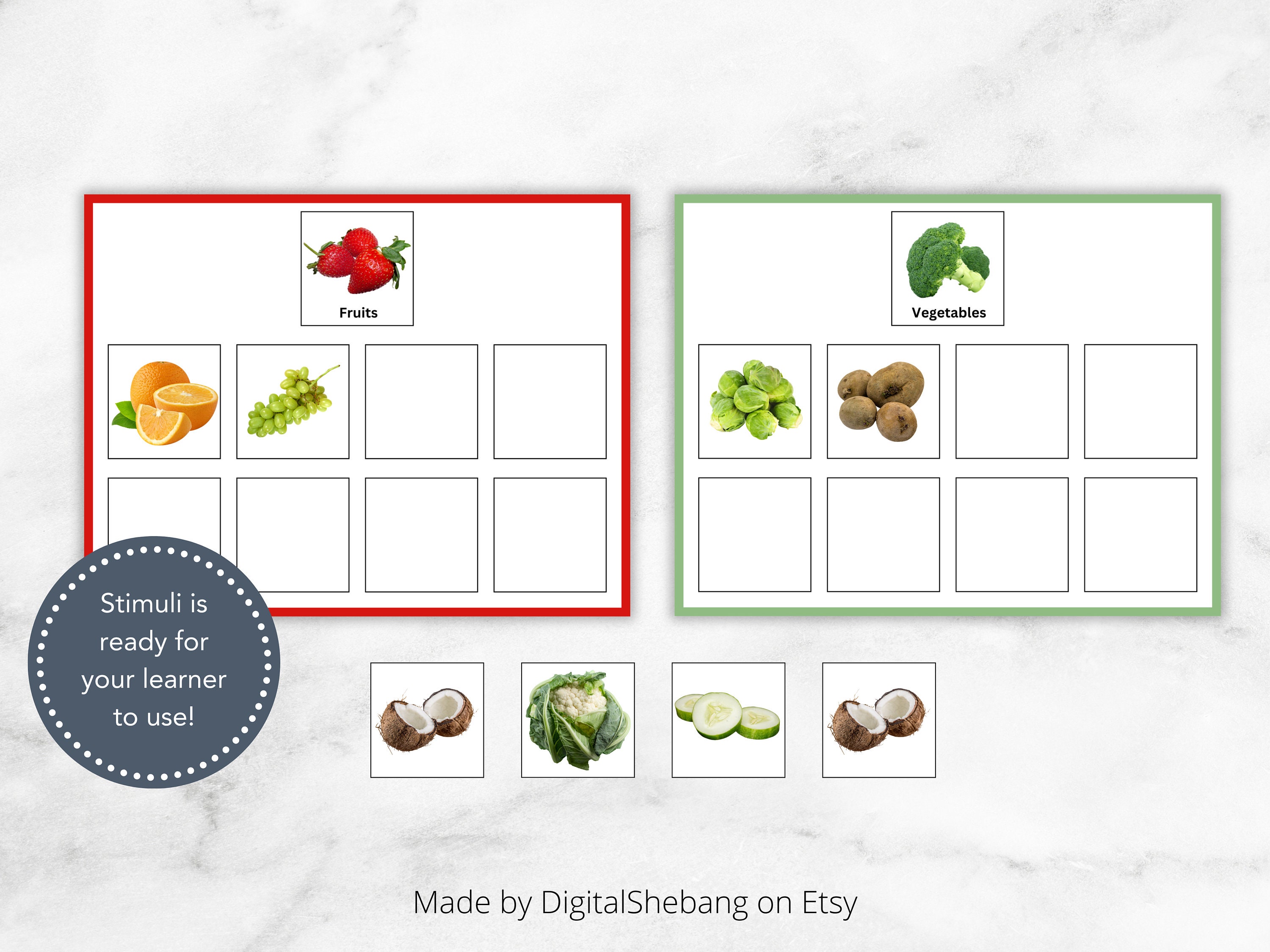 ABA Sorting Categories, ABA LRFFC, Sorting Class, Sorting Pictures ...