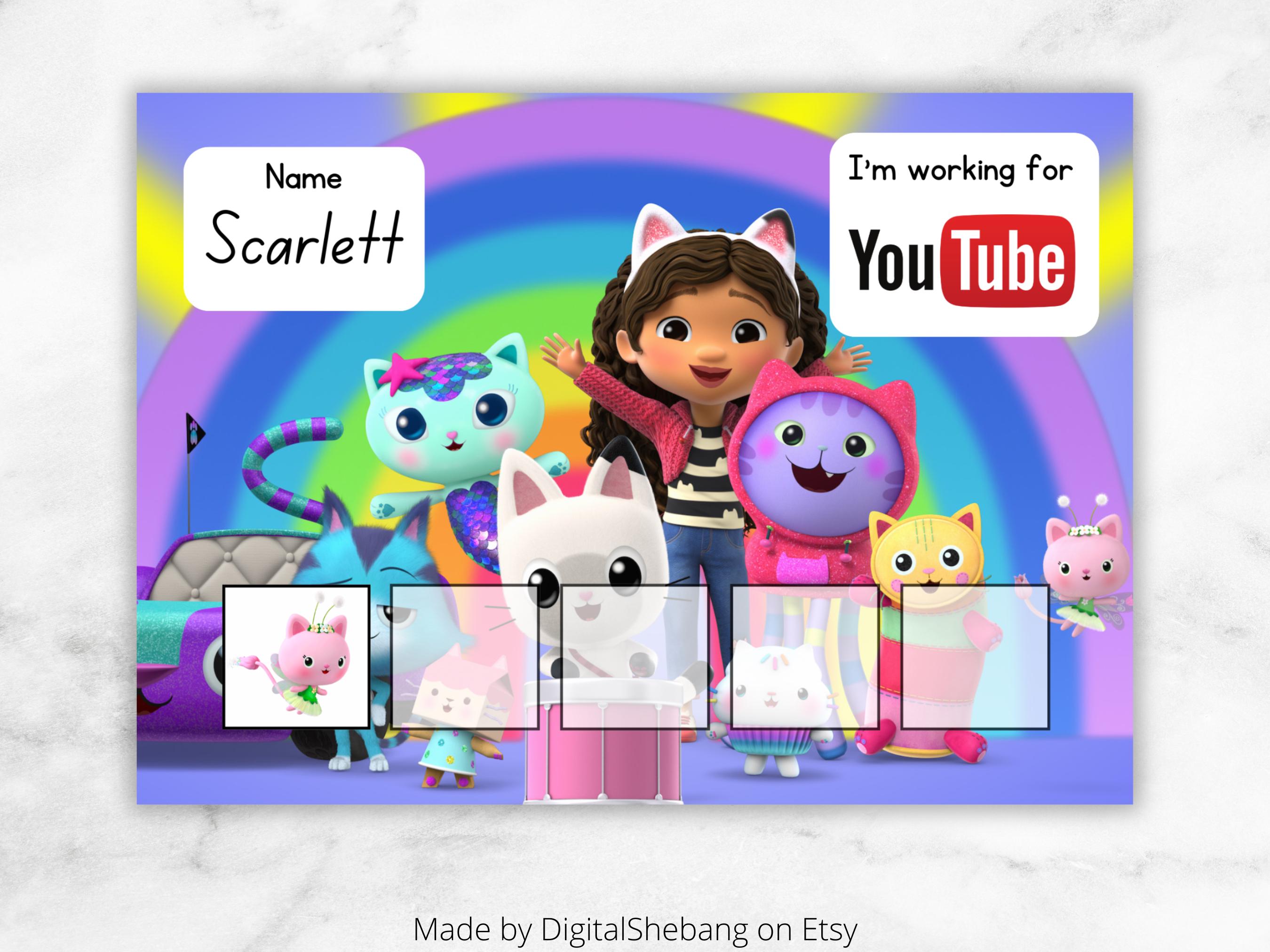 Gabby's Dollhouse Token Board, Gabby's Dollhouse Token Economy, Reward ...