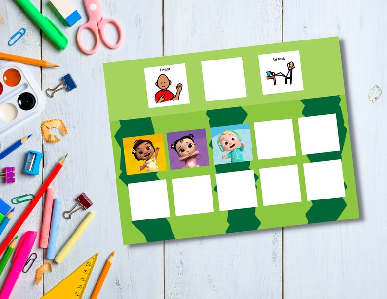 Cocomelon Token Board Visual Reward Positive Reinforcement - Etsy UK