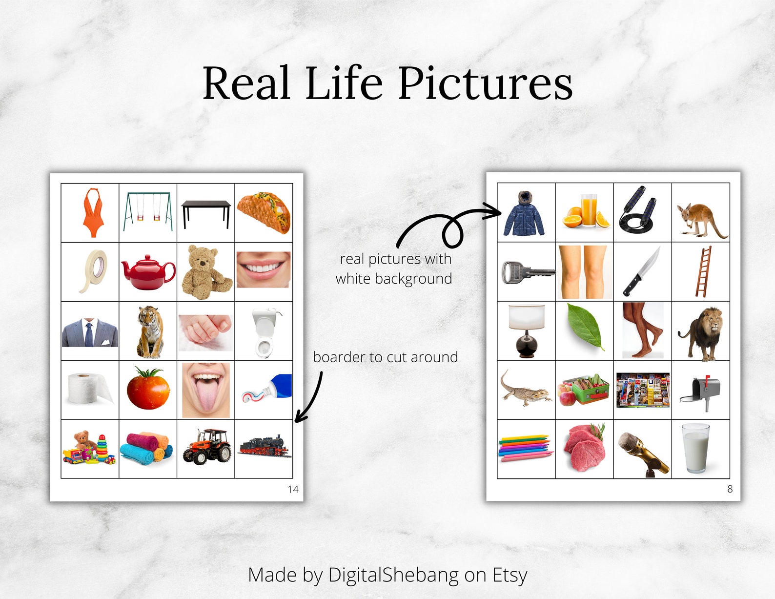 VB-MAPP 300 Common Noun Flashcards, ABA Learning (printable) - Etsy