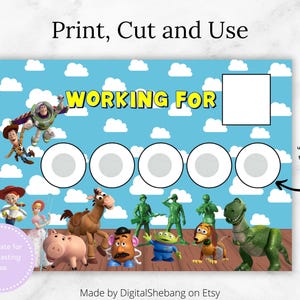 Toy Story Token Board, Toy Story Token Economy, Reward Chart, Visual ...