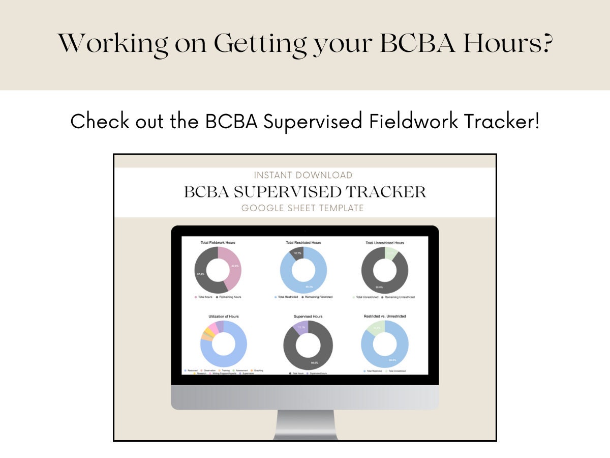 BCBA Supervisory Contact Form, BCBA Supervision Form, BCBA Supervision ...
