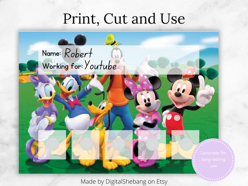 Mickey Mouse Token Board, ABA Materials & Resources, Reward Chart ...