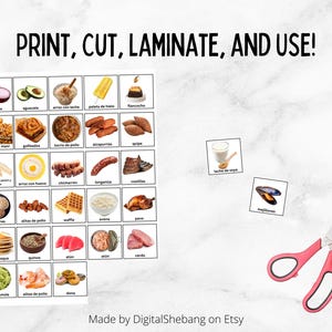 Hispanic Food & Drink PECS Icons, Food Pecs Communication Cards ...