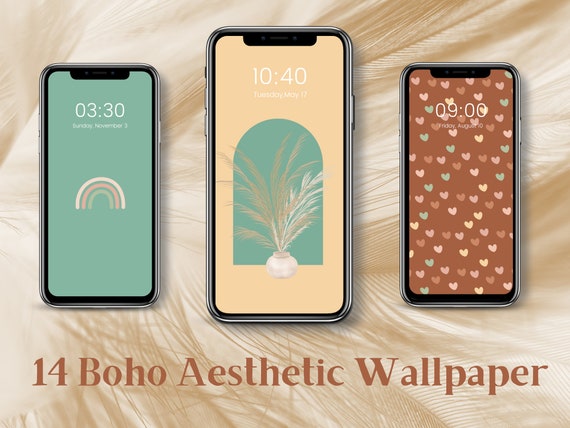 Boho / Bohemian Aesthetic Phone Lockscreen Homescreen - Etsy