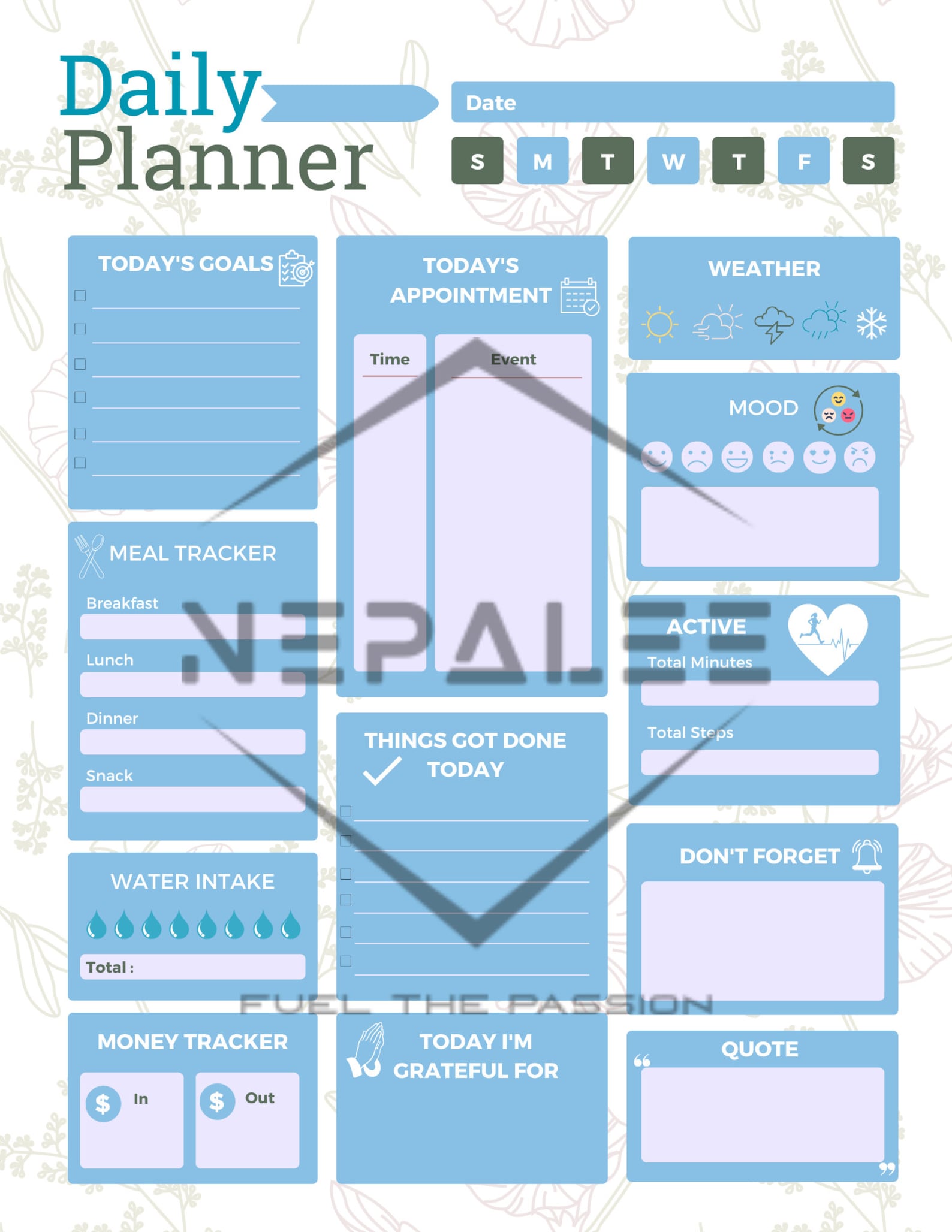 Digital Planner: Ultimate Daily Schedule Planners With Trackers ...