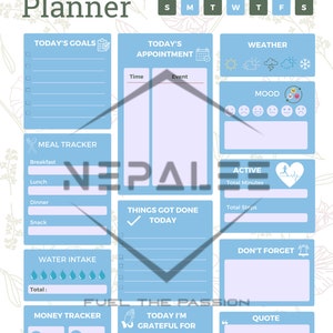 Digital Planner: Ultimate Daily Schedule Planners With Trackers ...