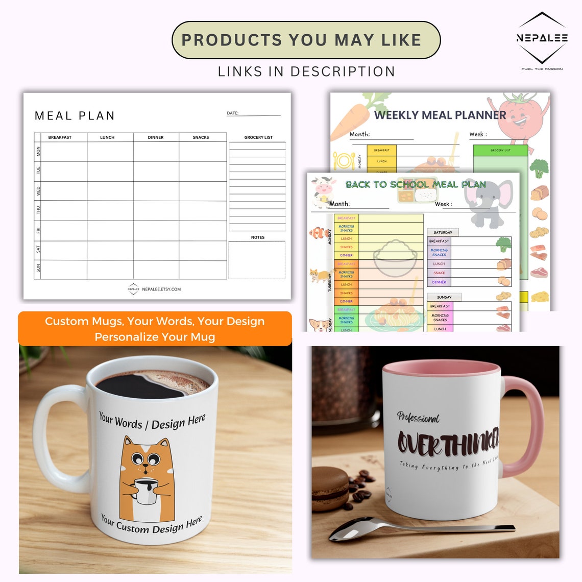 Categorized Grocery List | Printable Template | Shopping List | Grocery ...