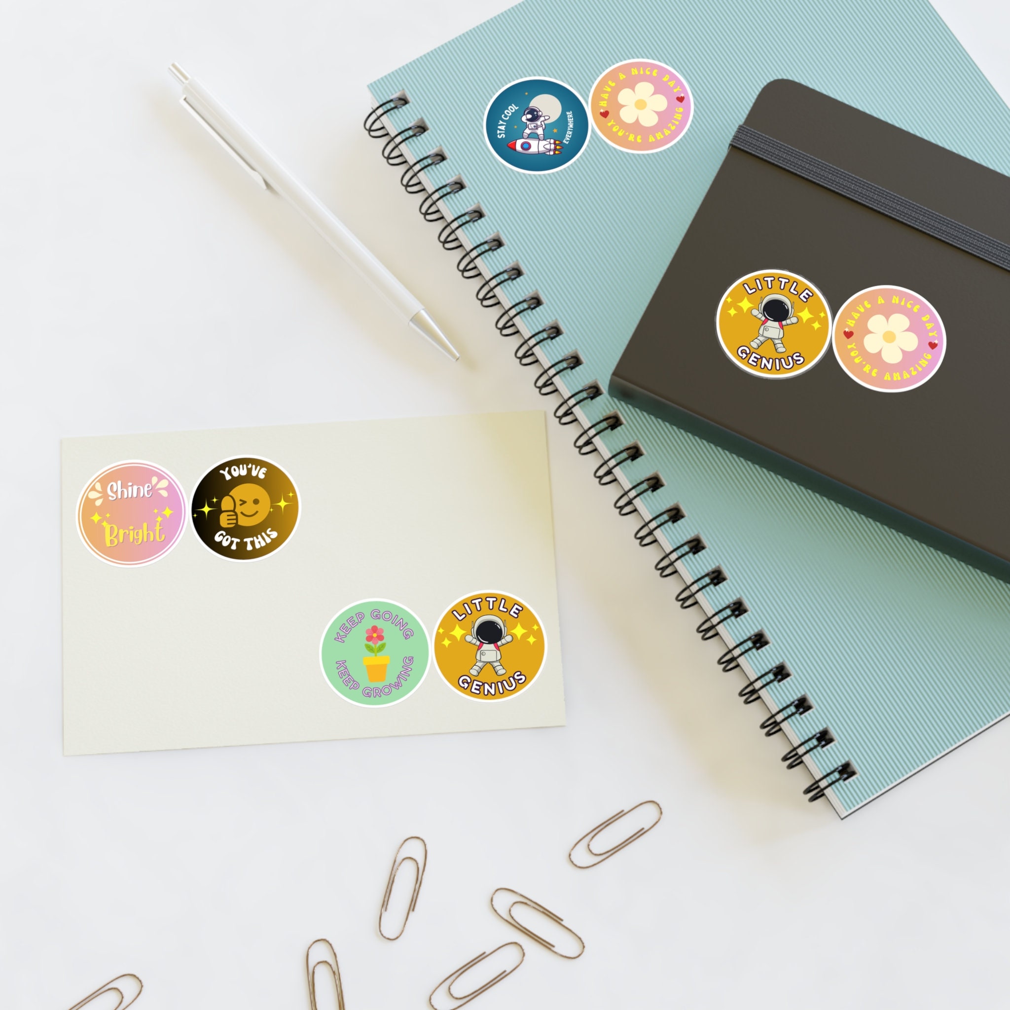 Kids Cheerful Sticker Set, Cute, Fun & Vibrant, Die Cut Sticker Pack ...