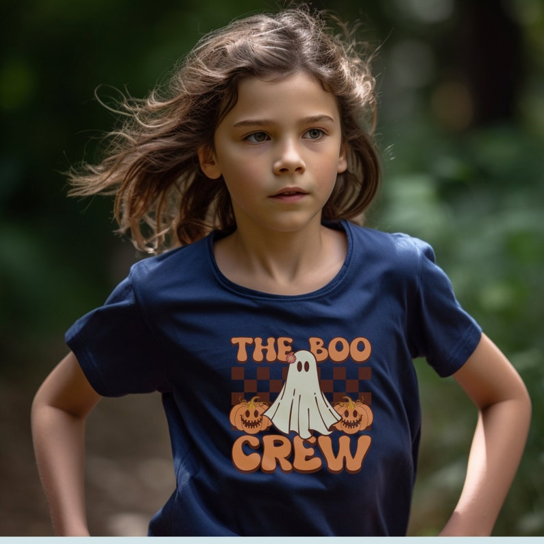 Boo Crew Kids Halloween Shirt, Halloween Costume Tee, Spooky Shirt ...