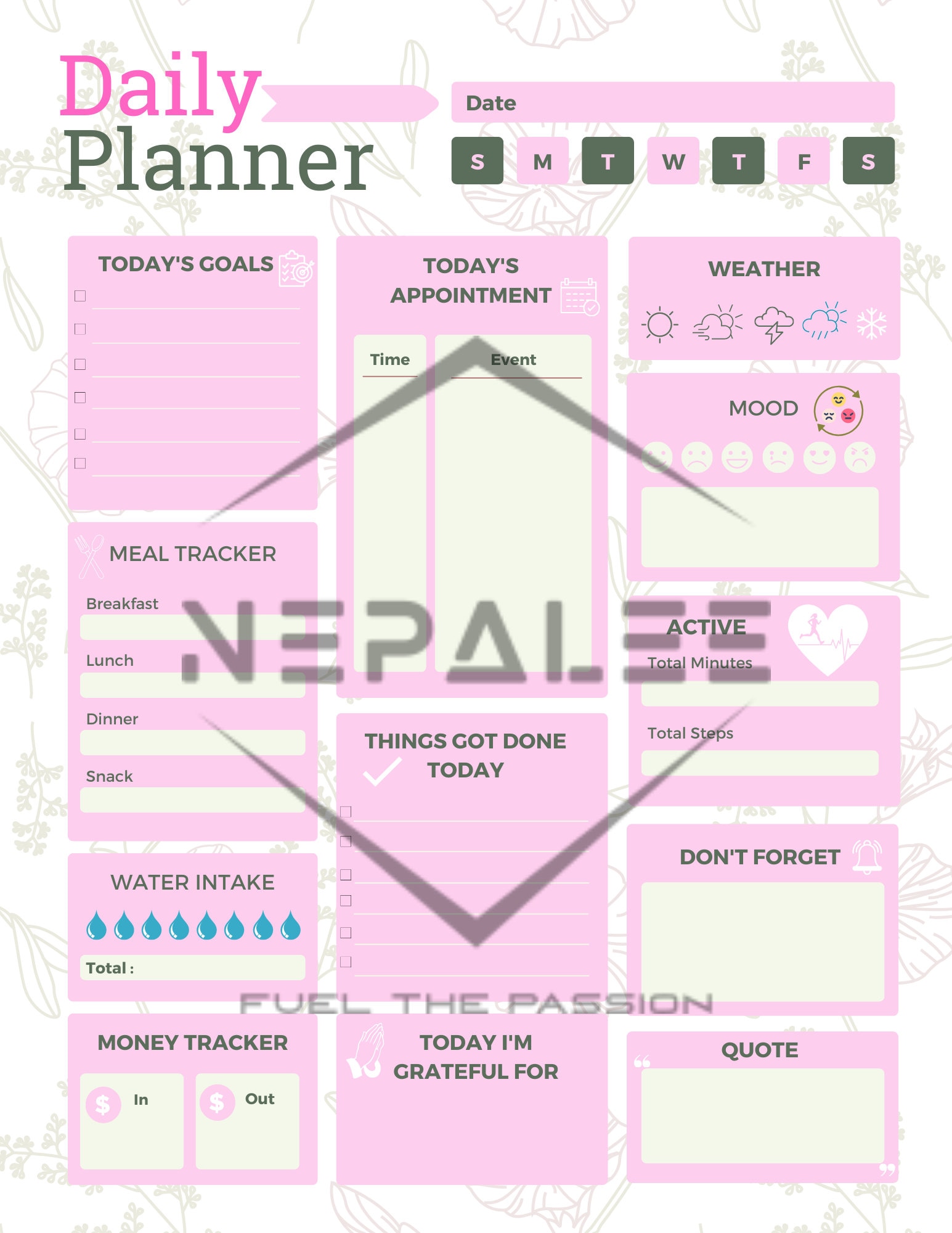 Digital Planner: Ultimate Daily Schedule Planners With Trackers ...