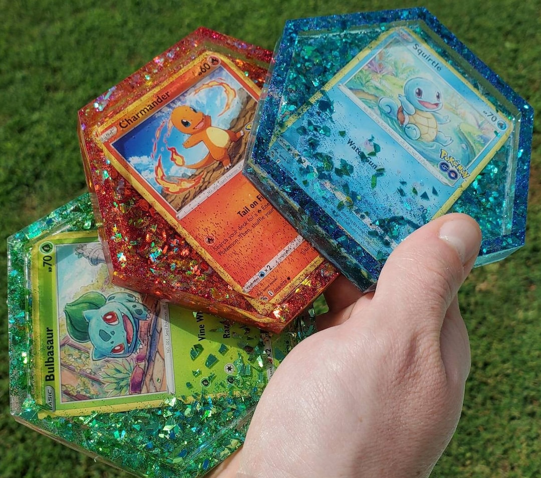Custom Pokémon Epoxy Resin Coasters - Etsy