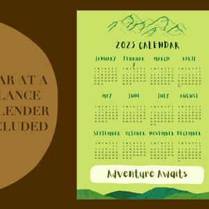2023 Calendar Printable 2023 Monthly Calendar 2023 Nature Theme ...