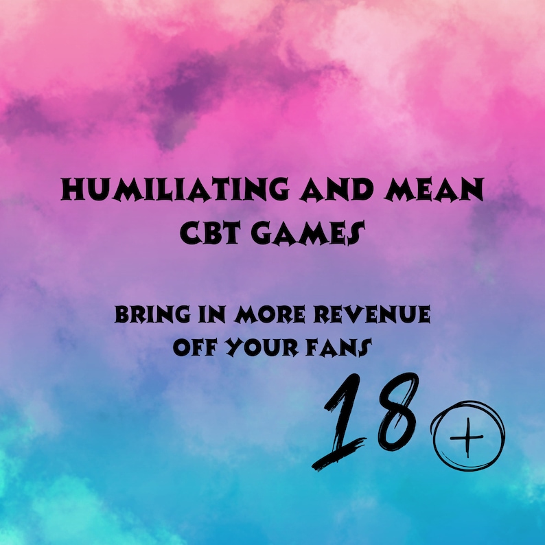 CBT Tasks for Slaves. Onlyfans Task Games. Humiliating Games. CBT Pain ...