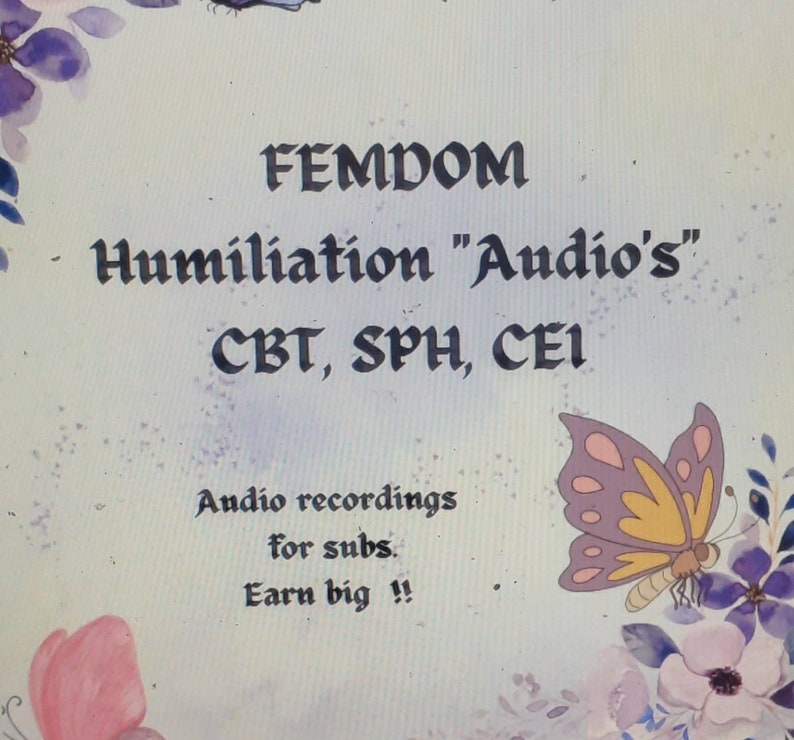 Onlyfans Femdom. Twitch Humiliation. Humiliating Audio. Audio Scripts. SPH, CEI, CBT Tasks ...