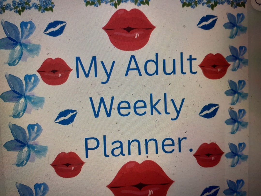 Adult Content Weekly Planner Template. Onlyfans Weekly - Etsy