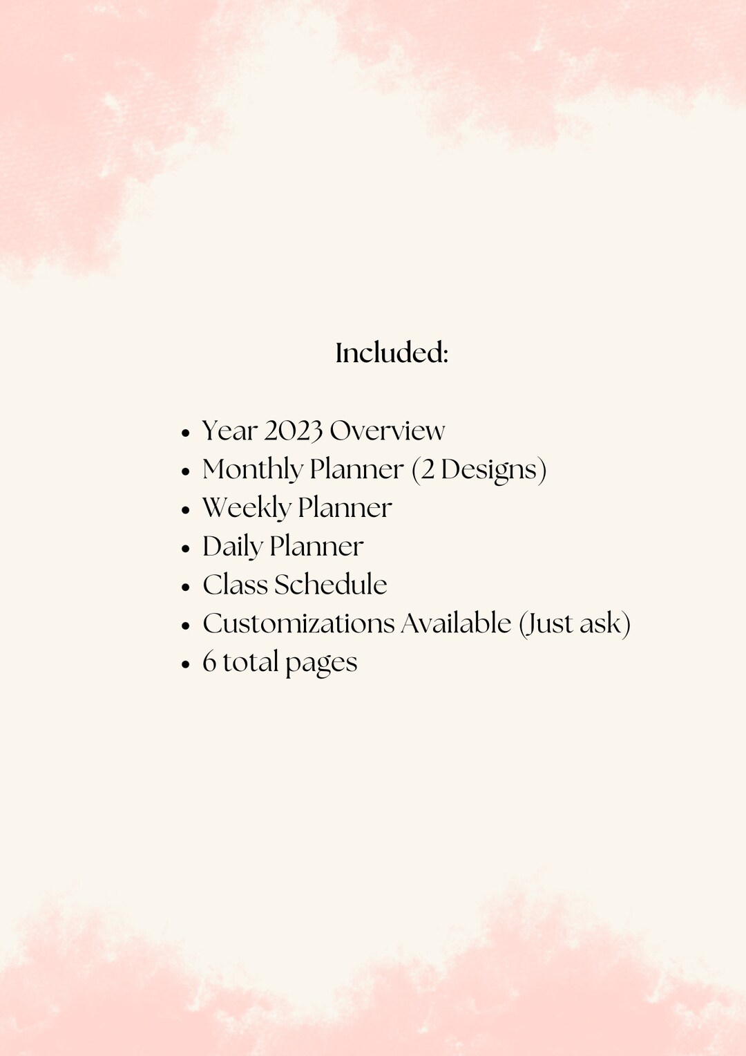 Downloadable 2023 Planner - Year / Monthly / Weekly / Daily / Class ...