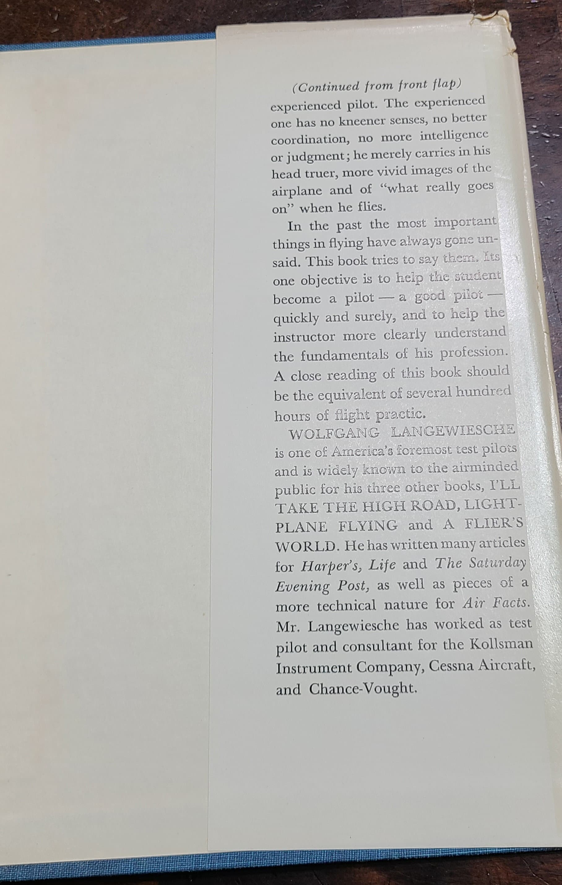 Stick and Rudder by Wolfgang Langewiesche 1944 24th Printing - Etsy