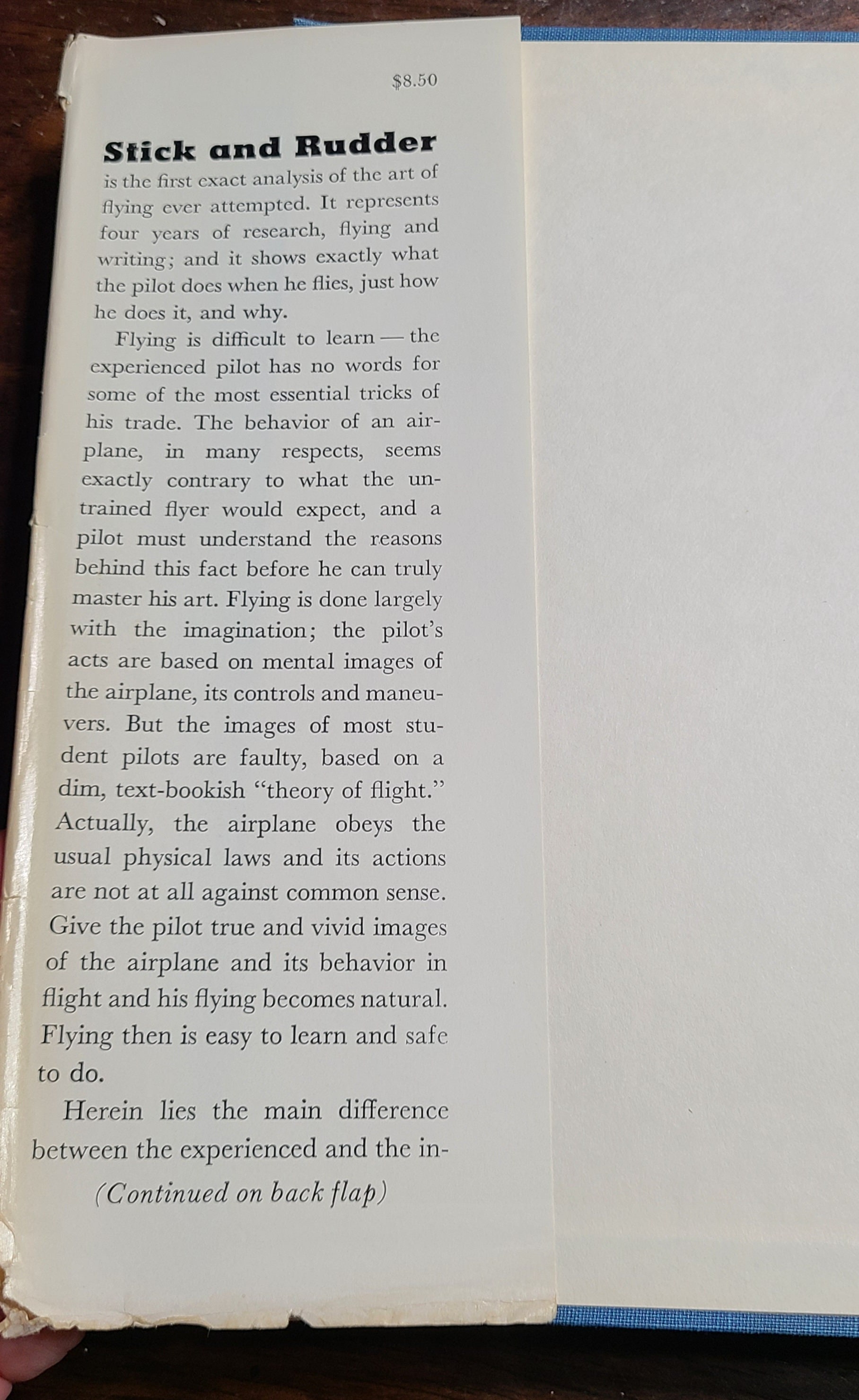 Stick and Rudder by Wolfgang Langewiesche 1944 24th Printing - Etsy