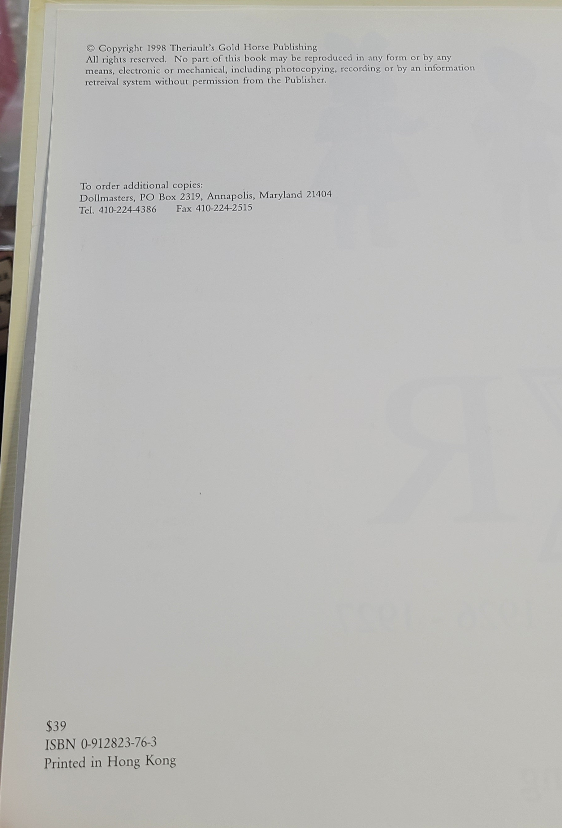 K & R Doll Catalog Reprint Series 1924-1927 Published by Gold Horse ...