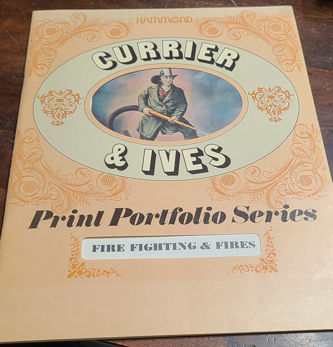 Currier & Ives Print Portfolio Series Fire Fighting and Fires - Etsy