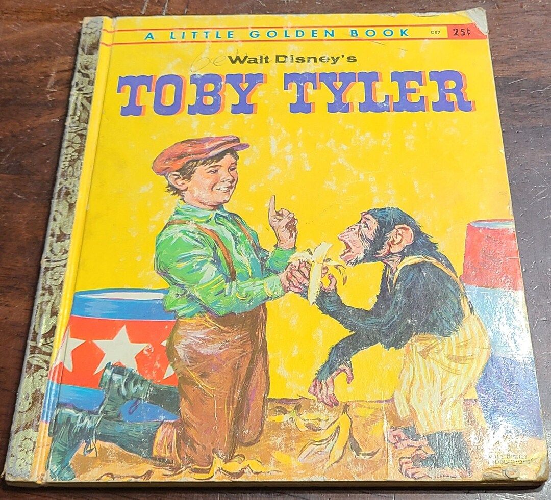 Toby Tyler by Walt Disney, A Little Golden Book 1960 First Edition - Etsy