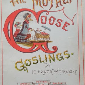 The Mother Goose Goslings by Eleanor W. Talbot 1882 - Etsy
