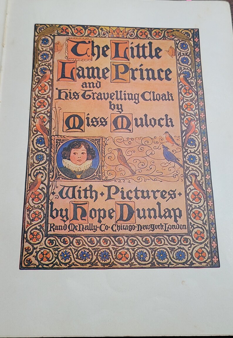 The Little Lame Prince and His Travelling Cloak by Miss Mulock 1909 - Etsy