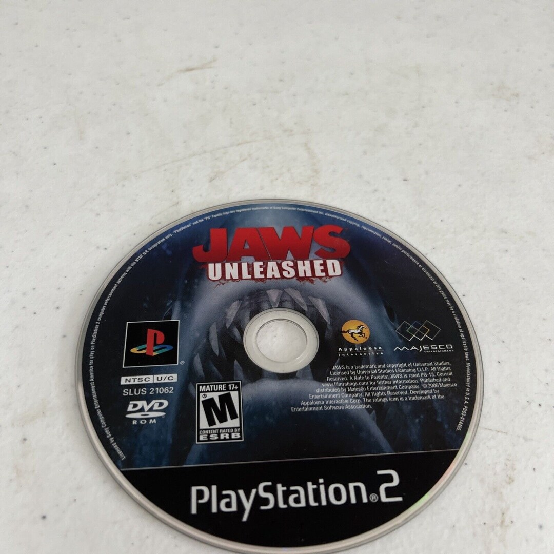 Jaws Unleashed playstation PS2 DISC ONLY Tested - Etsy