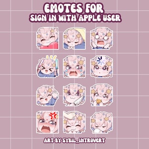 Custom / Personalized Emotes for Twitch, Discord or Other I Emote Art ...