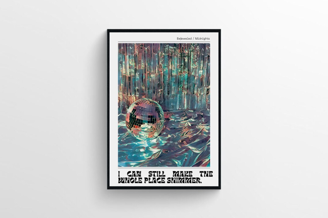 Bejeweled Disco Ball Taylor Swift Midnights Album Art Lyrical Digital ...