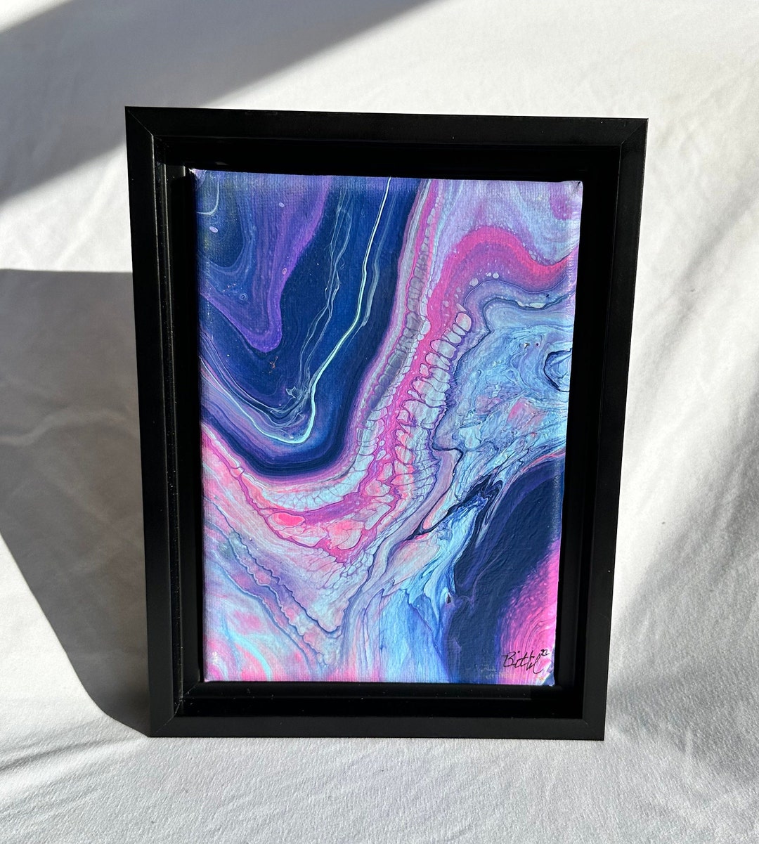 Milkylavenderway 6.5x8.5, Acrylic on Canvas, Original - Etsy