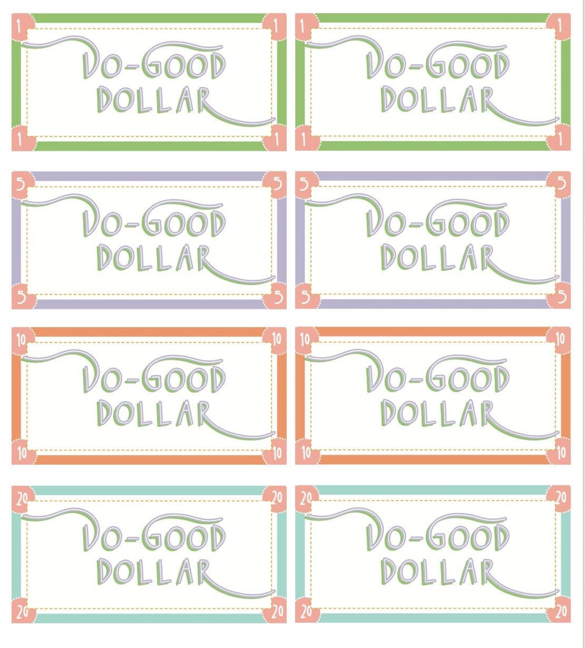 Printable Do-good Bucks for Kids | Chore Bucks for Kids | Mom Bucks for ...