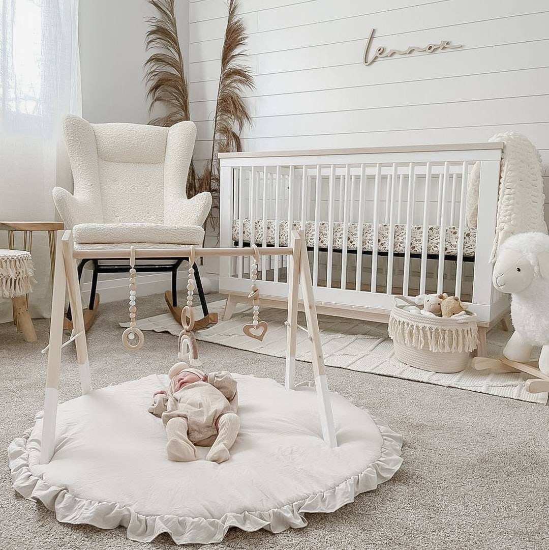 Wooden Baby Gym Set Wooden Baby Mobile Frame Baby Nursery Decor Baby ...