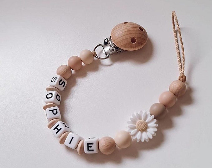 Pacifier Clip / Paci Clip for Reborn Doll / Soother Clip With Name ...