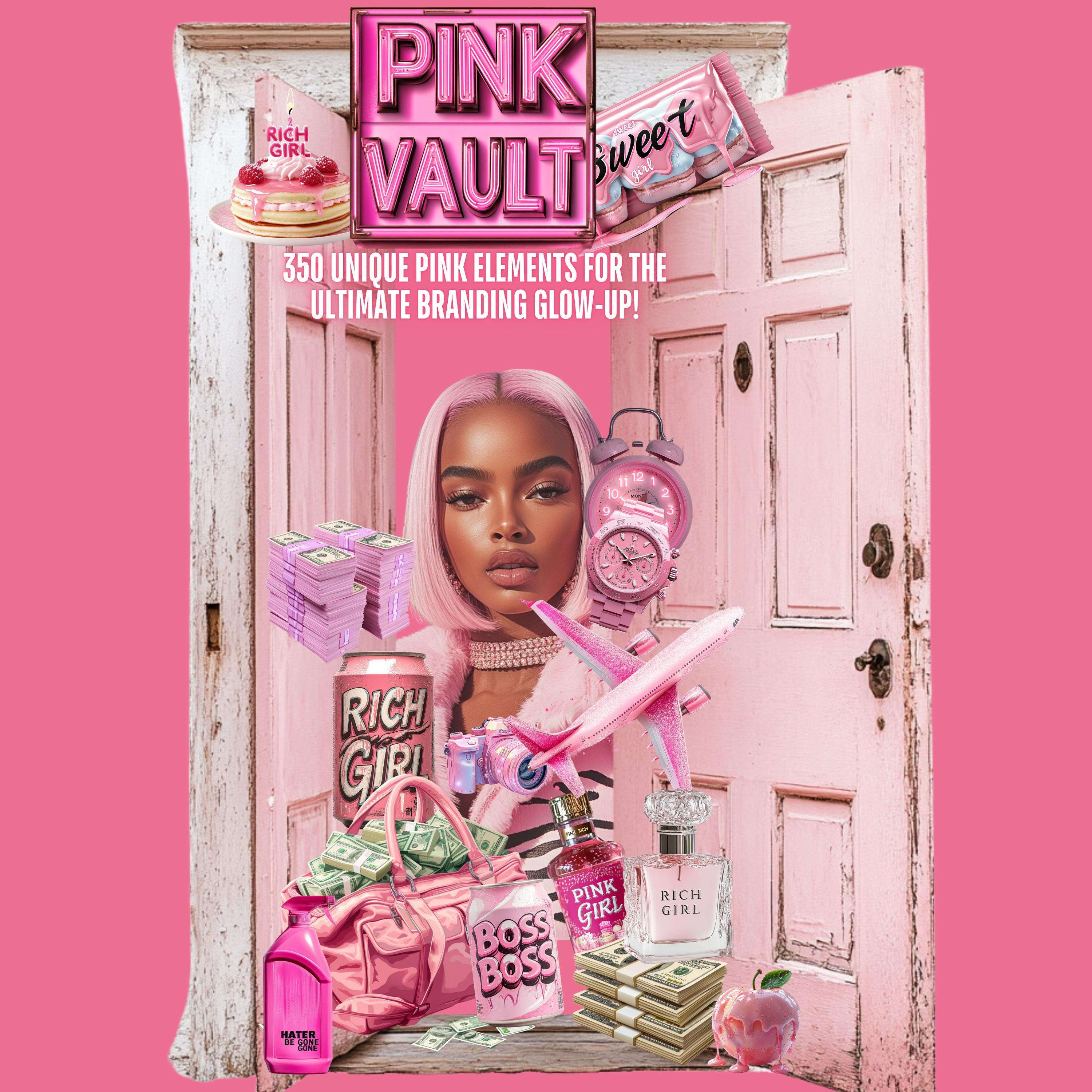 350 Pink Graphic Elements| Pink Graphic Elements| Transparent ...