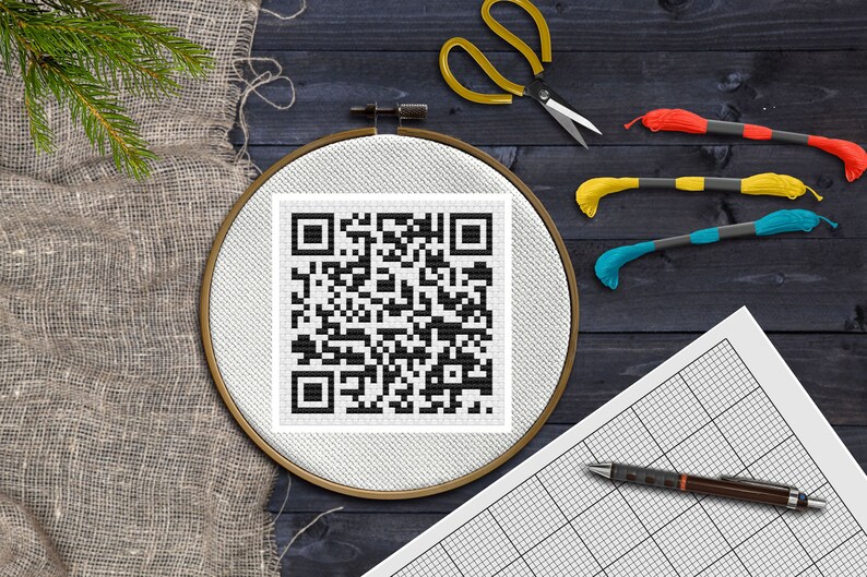 The Rodeo Song QR Code Cross Stitch Pattern - Etsy