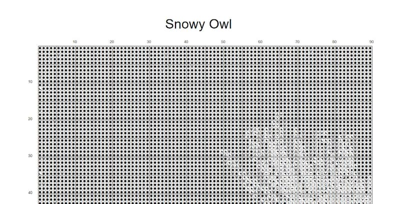 Snowy Owl Cross Stitch Pattern | Pattern Keeper | #338 - Etsy
