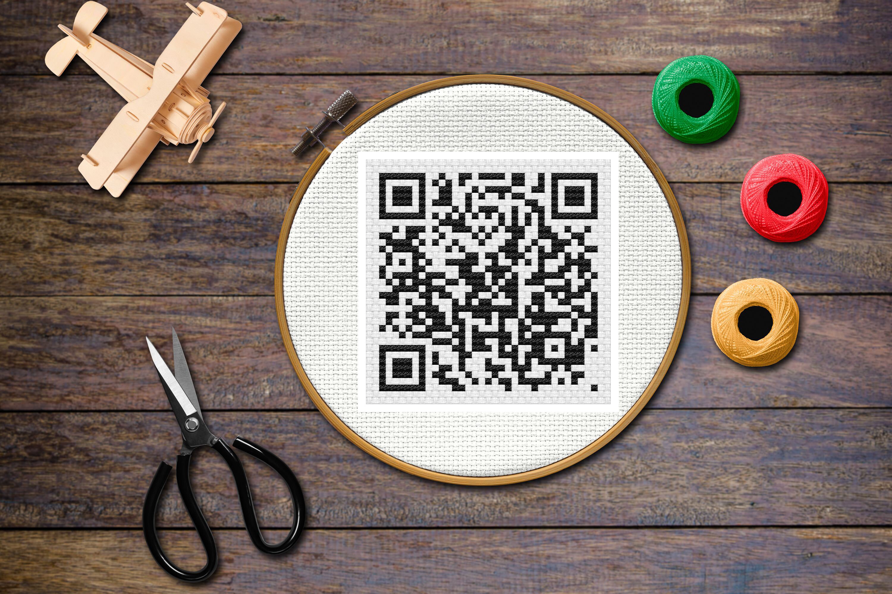 Hey Santa Clause QR Code Cross Stitch Pattern - Etsy